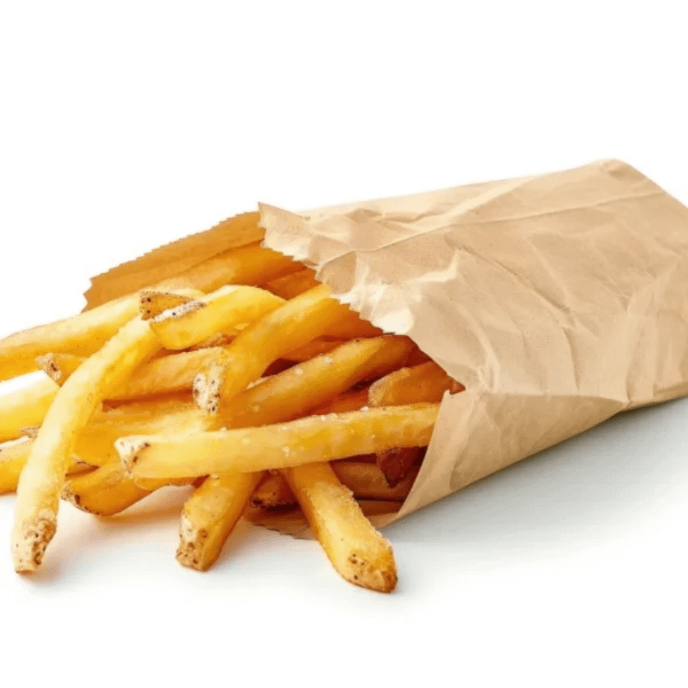 Sacchetti di carta avana per alimenti fritti compostabili 17+11x34 cm ...